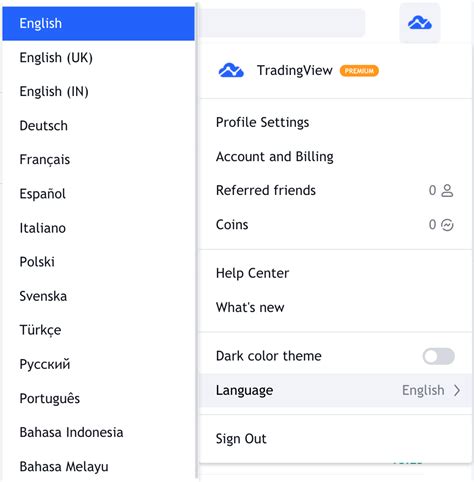 How Do I Switch Between The Language Versions — Tradingview