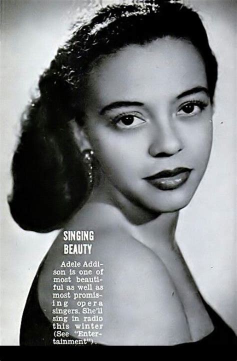 Adele Addison World Renowned Opera Singer Adele York