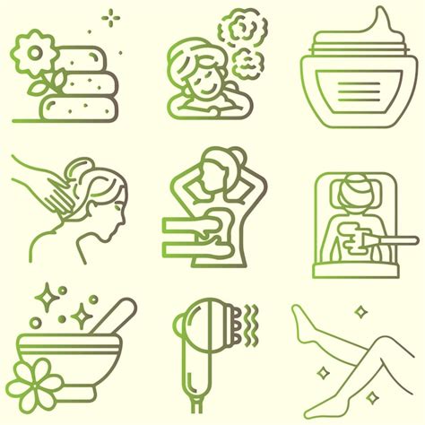 Premium Vector Spa And Body Massage Elements Set Vector