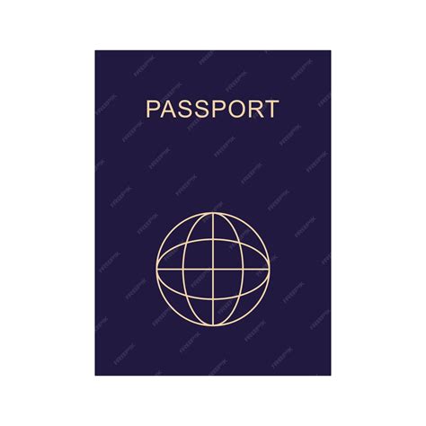 Premium Vector Passport Icon On White Background Passport Vector