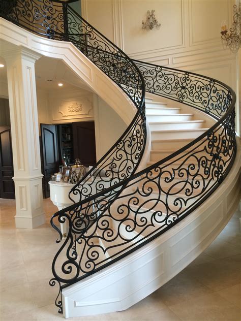 Gorgeous Ornamental Iron Stairs References Stair Designs
