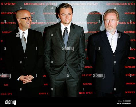 Donald Line Leonardo Dicaprio And Ridley Scott Premiere Of Body Of
