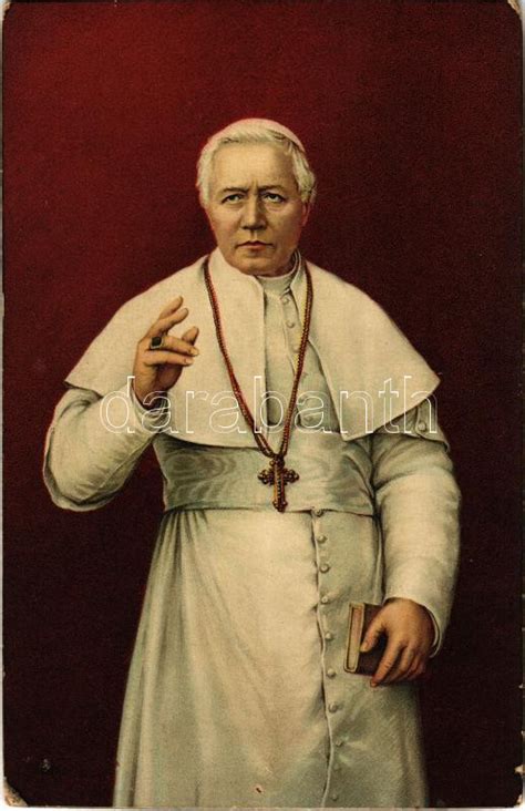 Ss Pio X Pope Pius X Stengel Litho Lyukak Pinholes Darabanth