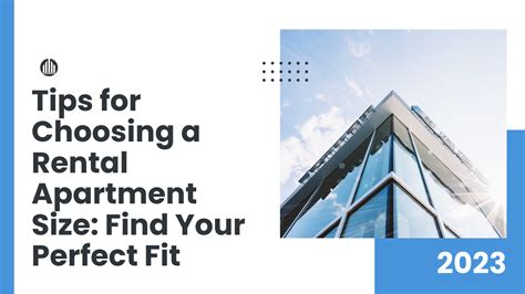 Tips For Choosing A Rental Apartment Size
