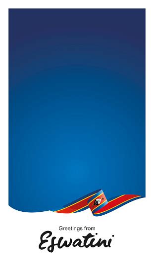 에스와티니에서 인사드립니다 스토리 및 릴스를 위한 편집 가능한 Instagram 템플릿 Eswatini 깃발 리본과 편집 가능한 프레임이 있는 소셜 미디어 템플릿 커버