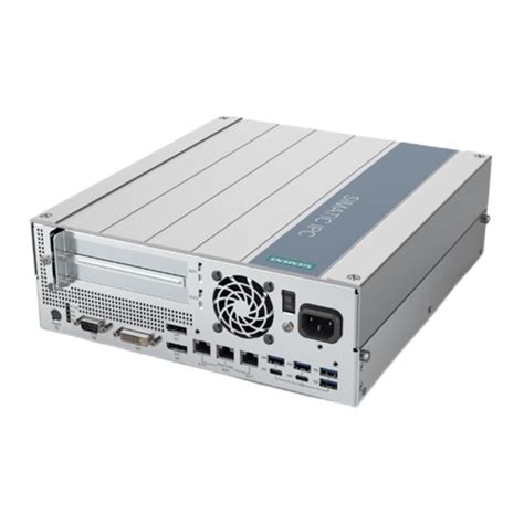 Siemens Simatic Ipc627e Industrial Pc Operating Instructions Manual