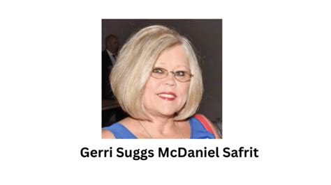 Obituary Gerri Suggs Mcdaniel Safrit Myrtlebeachsc News