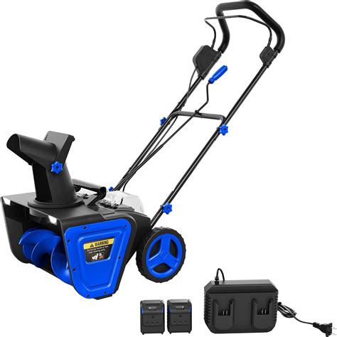 Cordless Snow Blower With 2×20v Batteries 20 Inch