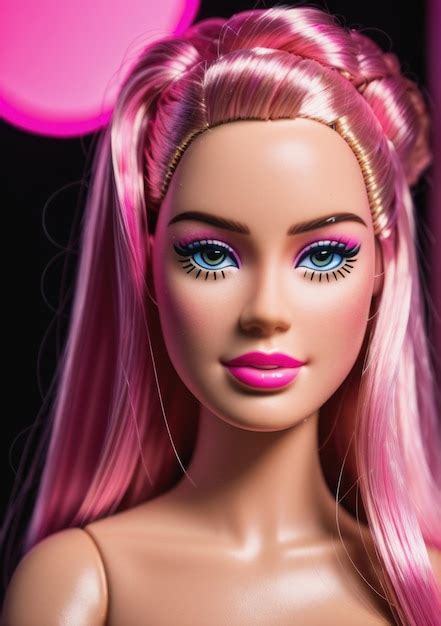 Premium Photo Cute Disco Plastic Doll Portrait