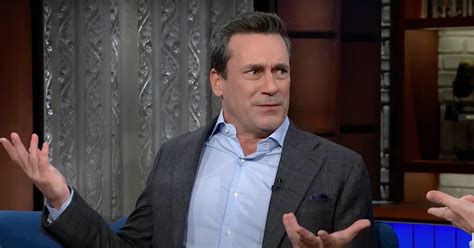 Stephen Colberts Audience Booed After Jon Hamm Revealed His Snl Afterparty Encounter With
