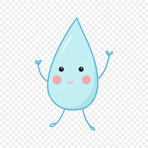 손으로 그린 간단하고 귀여운 일러스트 물방울 그림 투명 배경 물 캐릭터 일러스트 귀엽다 상 Png 일러스트 및 Psd 이미지 무료 다운로드 Pngtree