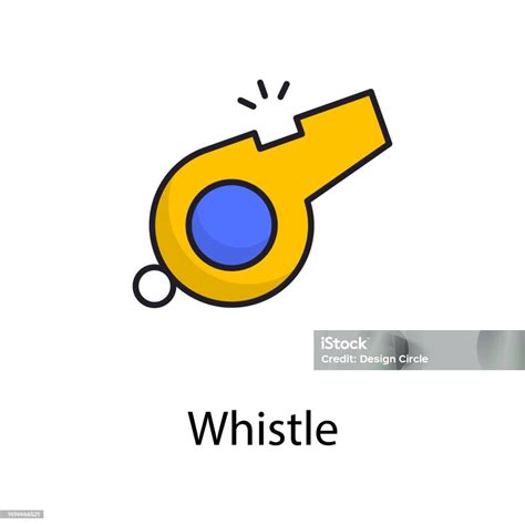 휘슬 벡터는 윤곽선 아이콘 디자인 일러스트레이션을 채웠습니다 흰색 배경 Eps 10 파일에 스포츠 및 수상 기호 단일 객체에 대한 스톡 벡터 아트 및 기타 이미지 Istock