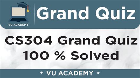Grand Quiz CS Solved Grand Quiz YouTube