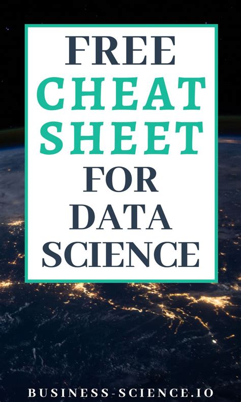 Learn Data Science With Free Cheat Sheet Data Science Online