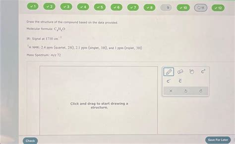 [solved] draw the structure of the compound based on the d