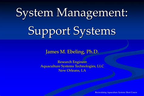 Ppt Aquaculture System Management Support Guidelines Powerpoint
