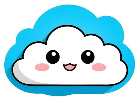 Ai Generated Cartoon Cute Cloud 35270166 Png