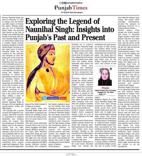 Mspriyanka On Linkedin Exploring The Legend Of Naunihal Singh