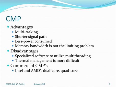 Ppt Single Chip Multi Processors Cmp Powerpoint Presentation Free
