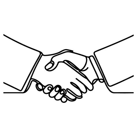 Handshake Vector Art Silhouette Set For Business And Collaboration