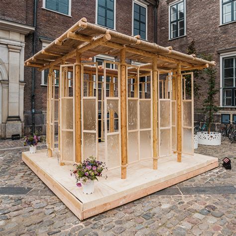 Rex Skov Arkitekter Tops Chart Art Fair Pavilion With Seaweed Roof