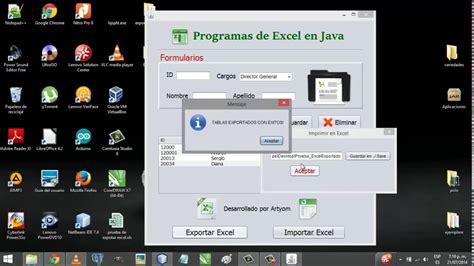 Exportar De Jtable A Excel En Java Youtube