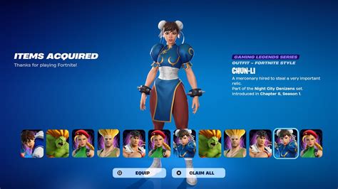 Chun Li Skin Return Release Date In Fortnite Item Shop 2025 Youtube