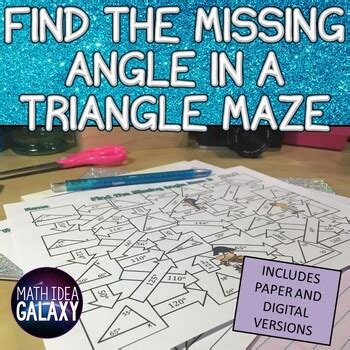 Missing Angle In A Triangle Activity Digital PDF Maze By Idea Galaxy