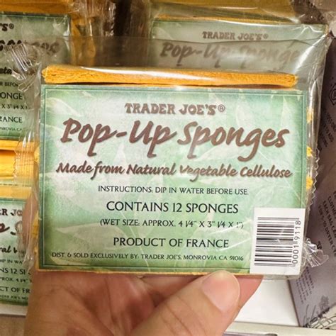 【on代購】trader Joe‘s Pop Up Sponges 清潔海綿 壓縮海綿 發泡海綿 家用海綿 海綿 蝦皮購物