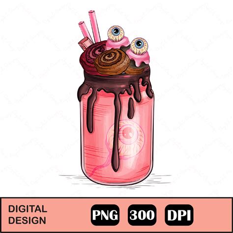 Monster Ice Cream Scary Halloween Png Digital Download Subl Inspire Uplift