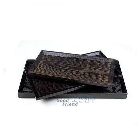 은플 옻칠 원목 트레이 옻칠 후식쟁반 소 28 5x 14 5 에이블리