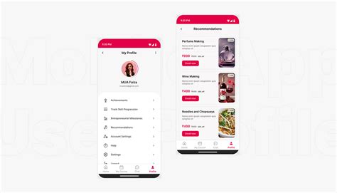 Mobile App User Profile Screen Behance