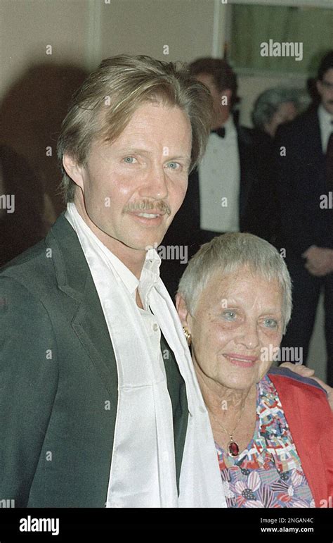 Actor Jon Voight And His Mother Barbara Arrive At The Golden Globes Awards On Jan 24 1986 In