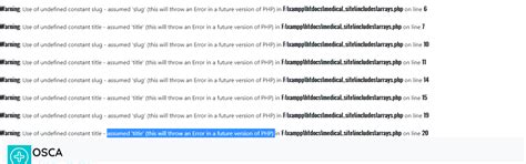 Html Use Of Undefined Constant Name Assumed Title This Will Throw An Error In A Future