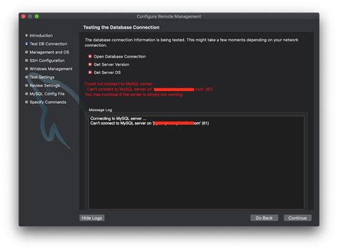 Cant Connect To Remote Mysql Server With Error 61 Max的程式語言筆記