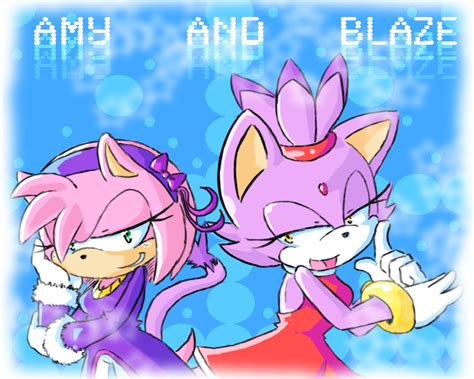Amy And Blaze Sonic The Hedgehog Fan Art Fanpop