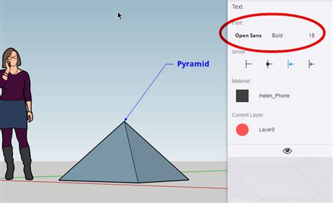 Is It Possible To Set The Default Font Size And Type In SU Free And Bold SketchUp For Web