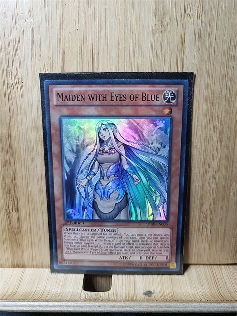 Yu Gi Oh 🏆maiden With Eyes Of Blue🏆super Rare Card Ebay Australia