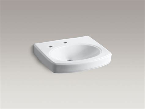 Kohler K 2028 1l Pinoir Wall Mount Basin With Single Faucet Hole
