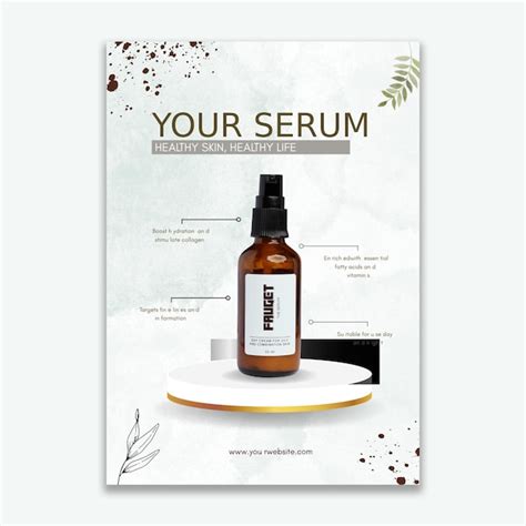 Premium Psd Elegant Serum Packaging Beauty Product Design