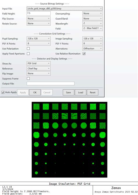Why Image Simulation And Geometrical Bmp Image Analysis Gives Different Result On The Same Input