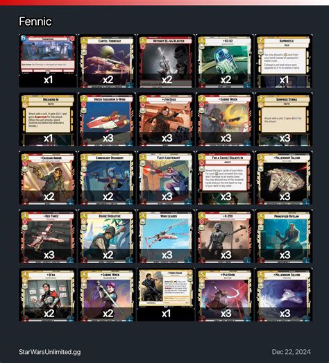 Fennic Star Wars Unlimited Tcg