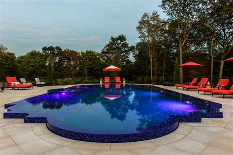 Infinity Edge Perimeter Overflow Pool Design In NJ Mediterranean New York By Cipriano
