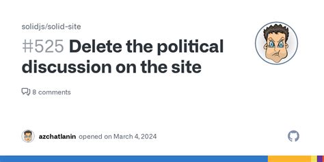 Delete The Political Discussion On The Site · Issue 525 · Solidjs
