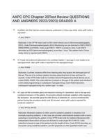 AAPC Medical Coding CPC Final Exam Test