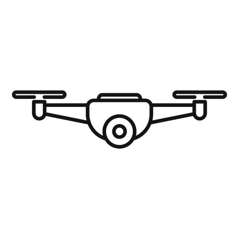 Premium Vector Inspection Layout Drone Icon Outline Vector Aerial Filming