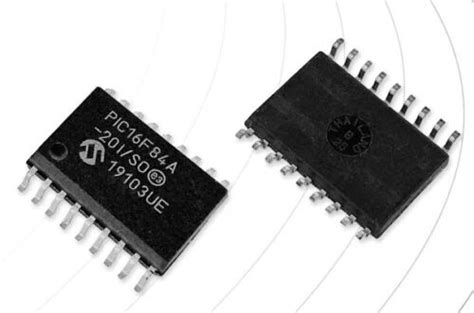 microchip pic microcontroller pic16f84a 20 sm 8bit 4mhz 18 pin soic smd