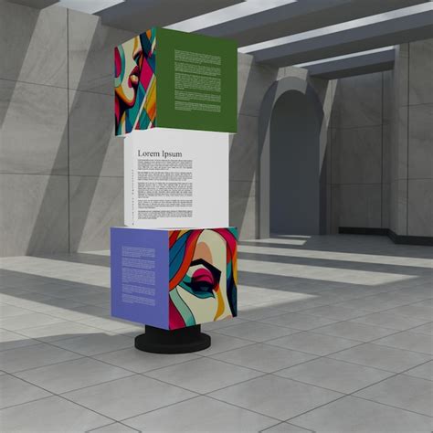 Exhibition Module Panel Mockup Psd Premium Ai Generated Psd