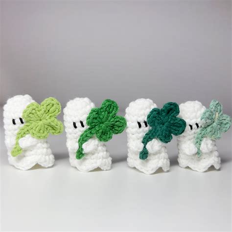 뜨개귀신 유령키링 네잎클로버ver 인형키링 수험생선물 위시버킷