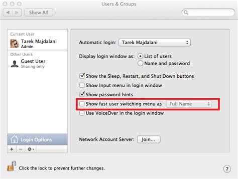 How To Show Or Hide The UserName From The Menu Bar In OS X Lion ElMajdal Net